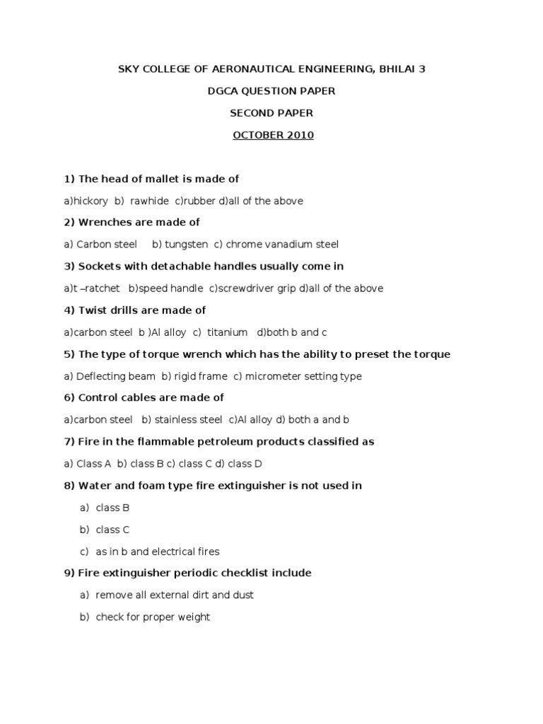 DGCA Paper | PDF | Lift (Force) | Flight Control Surfaces DGCA Paper | PDF | Lift (Force) | Flight Control Surfaces