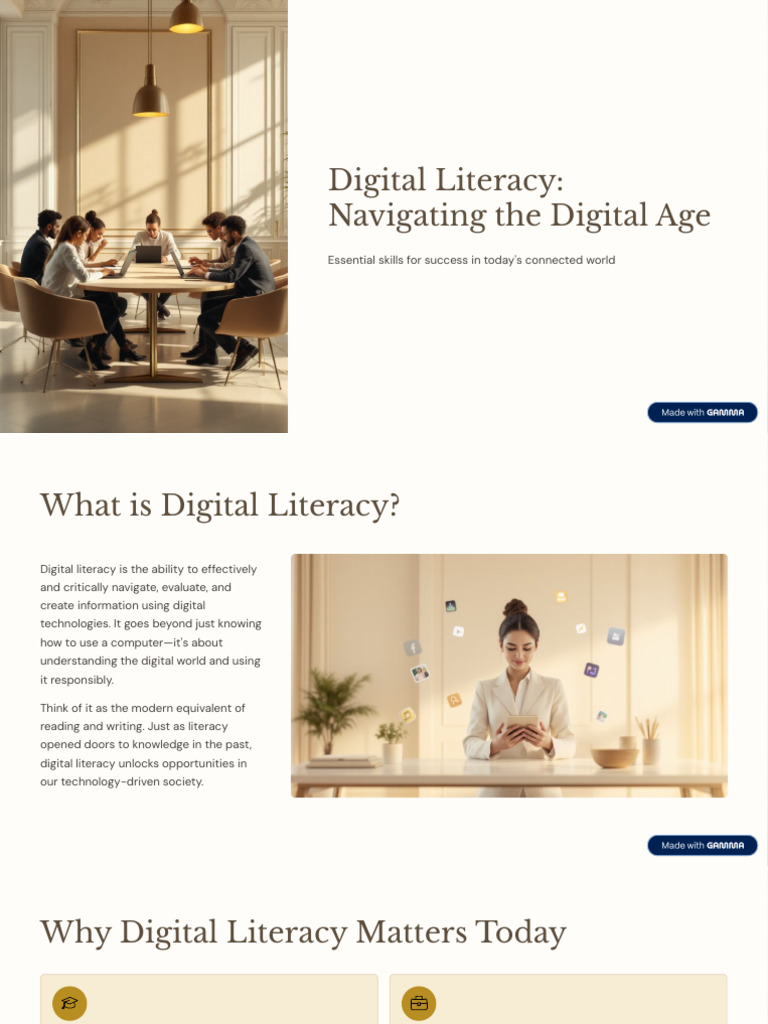Digital Literacy Navigating The Digital Age | PDF | Computer Security ...