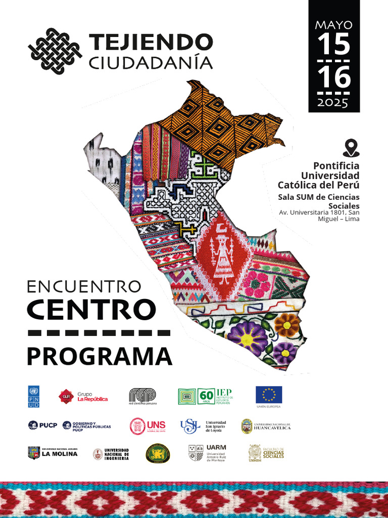 Programa Final - Tejiendo Ciudadanía Centro | PDF | Universidad | Perú