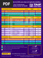 ICAP Exam Schedule 2025-2026 | PDF