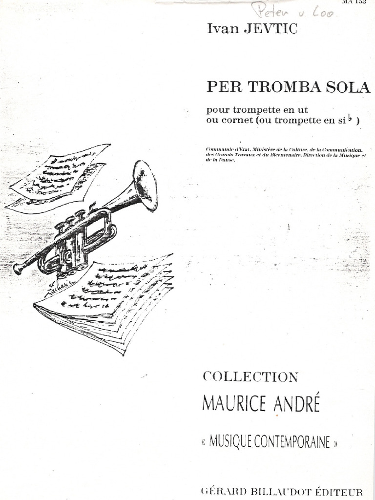 Jevtic - Per Tromba Sola | PDF