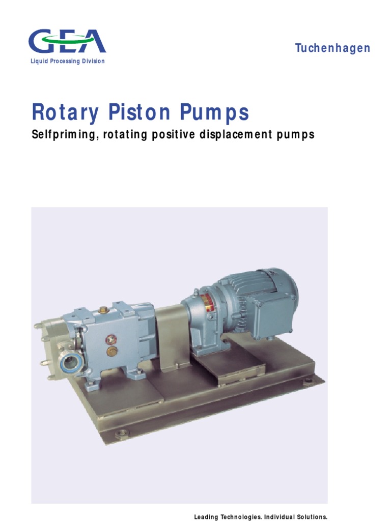Rotary Piston Pumps | PDF | Pump | Liquids