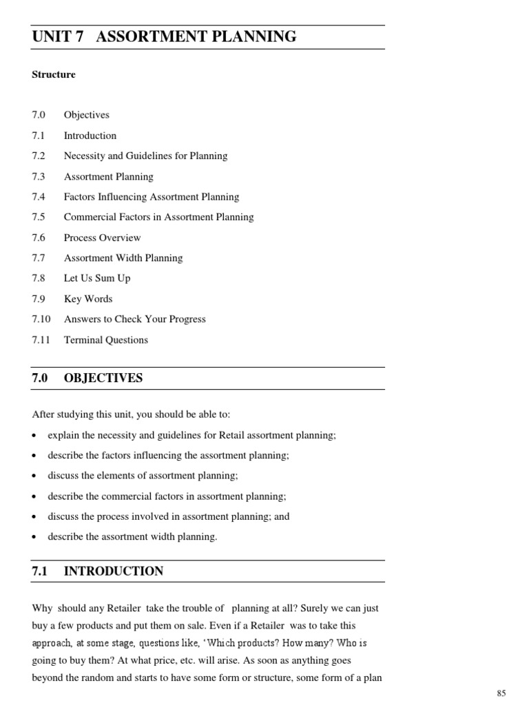 Assortment Planning | PDF | Retail | Business Economics