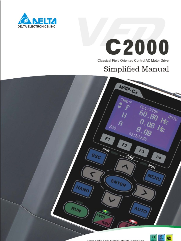 Coduri de Eroare La VFD-EL | PDF | Electric Motor | Relay