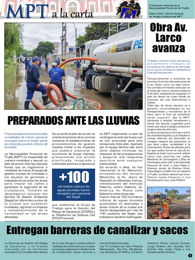 MPT A La Carta - Marzo 2026 | PDF