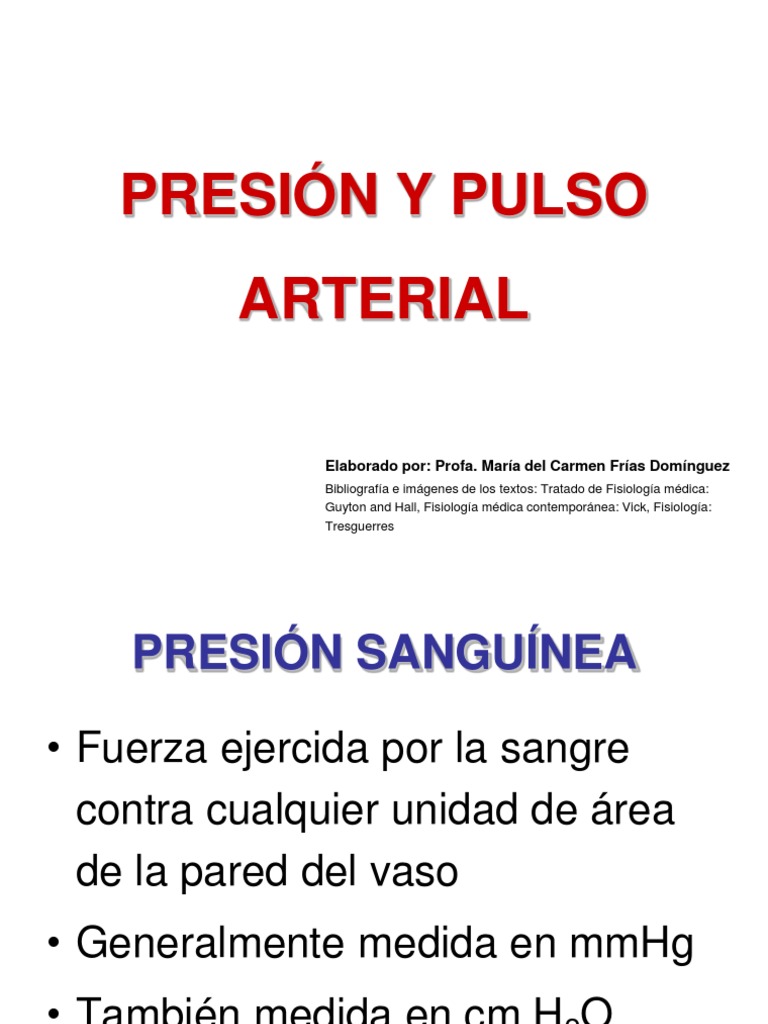 Presión y Pulso Arterial | PDF | Presión sanguínea | Aorta