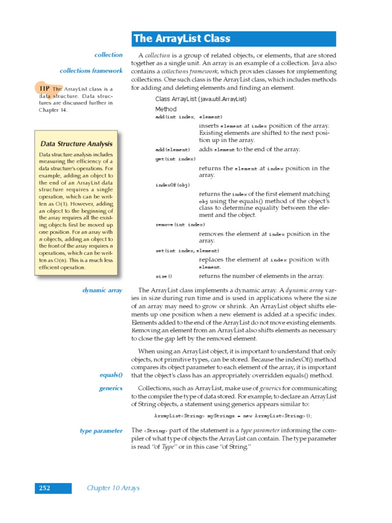 The ArrayList Class | PDF | Array Data Structure | Data The ArrayList Class | PDF | Array Data Structure | Data