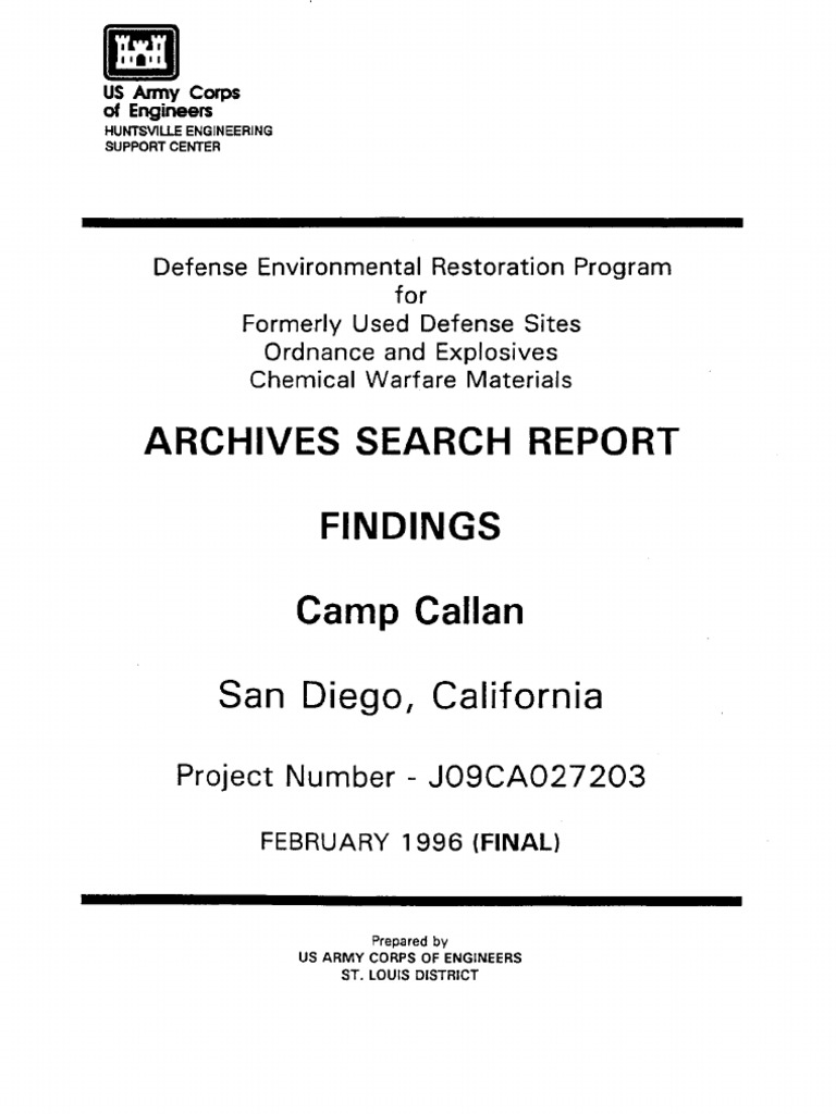 Camp Callan History | Download Free PDF | Chemical Warfare | Ammunition