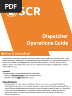 SCR Dispatcher Operations Guide | PDF