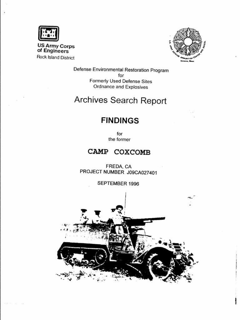 Camp Coxcomb History | PDF | Mountains | Artillery