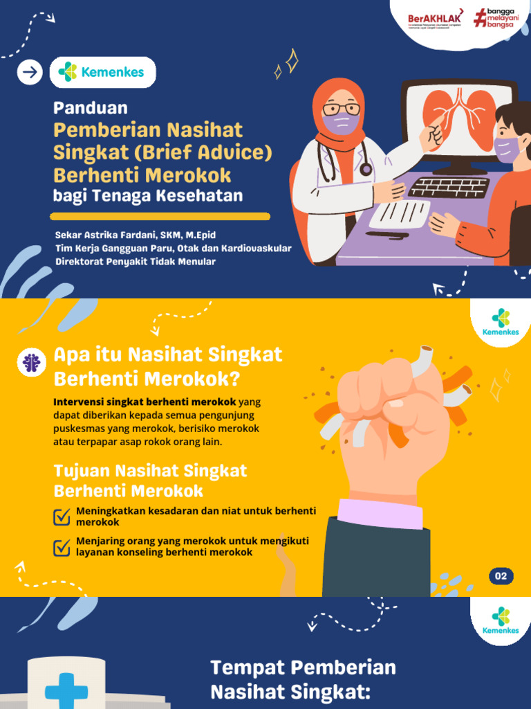 Panduan Pemberian Nasihat Singkat Untuk Berhenti Merokok | PDF