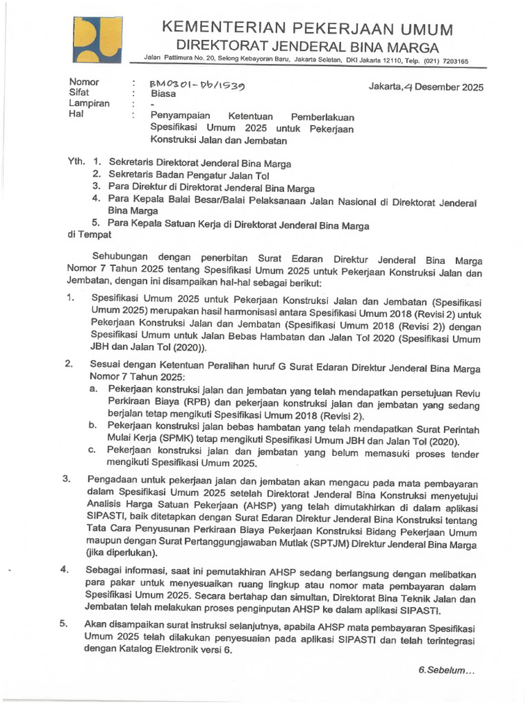 b93640b3c3d4_DIRJEN BM_Penyampaian Ketentuan Pemberlakuan Spesifikasi ...