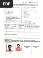 Railway Family Declaration Form 2025 | PDF