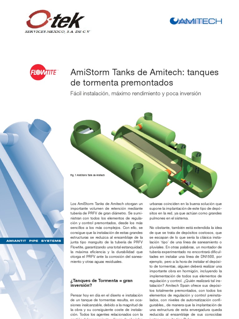 Tanque de Tormenta | PDF | Hormigón | Saneamiento
