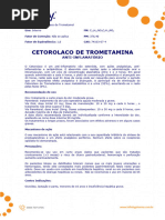 Bula do Vóric (Trometamol Cetorolaco) | PDF | Gravidez | Analgésico