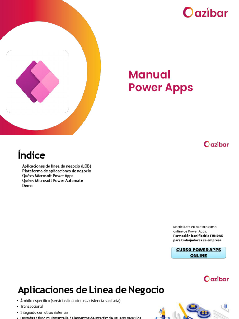 Manual Power Apps - Azibar | PDF | Software de la aplicacion | Botón ...