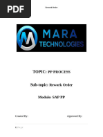 SAP Rework Production Order Guide | PDF | Software | Computer Programming