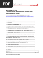 Volkswagen Group Customer Requirements Guide | PDF | Audit | Supply Chain