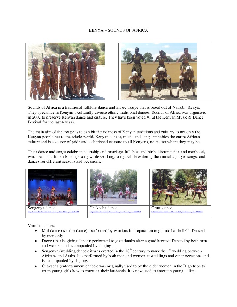 Kenya | PDF | Kenya | Musical Instruments