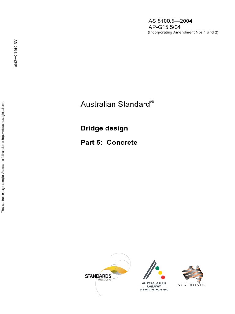 As 5100.5-2004 Bridge Design Concrete | PDF | Beam (Structure ...