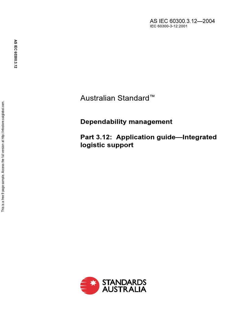 As IEC 60300.3.12-2004 Dependability Management Application Guide ...
