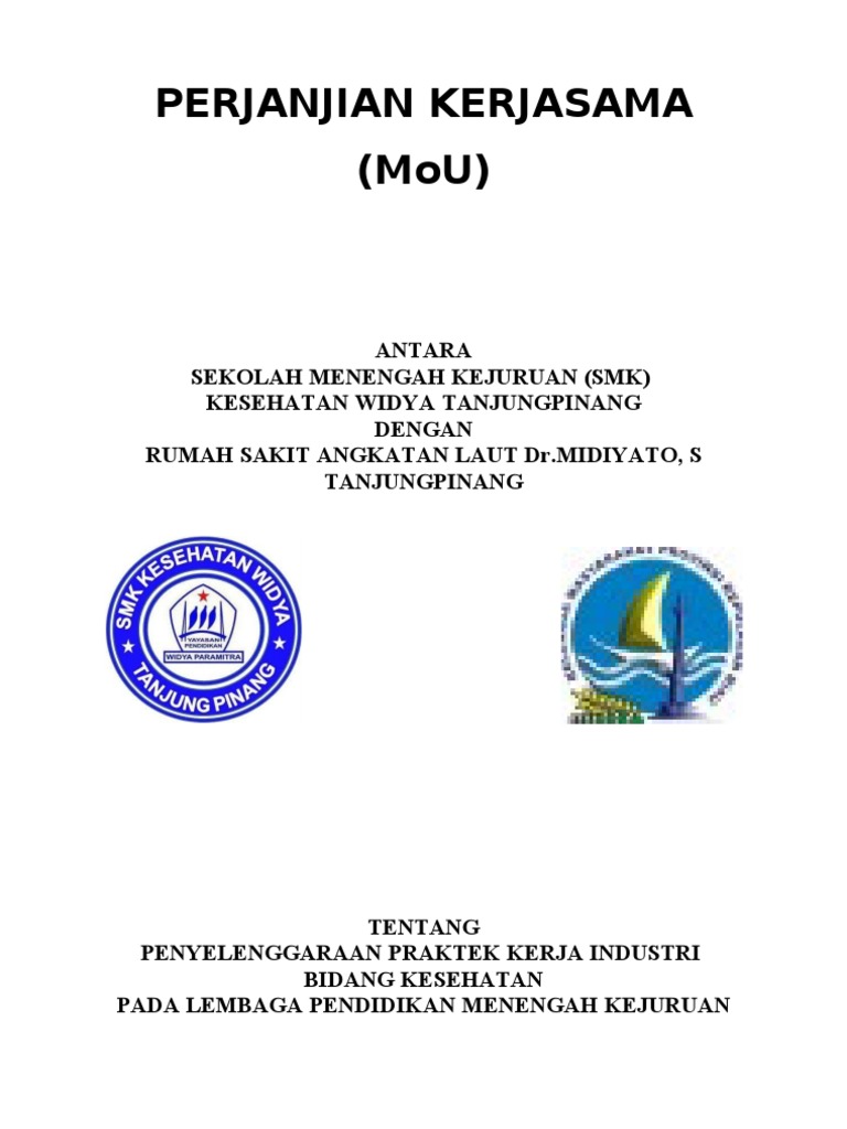 Mou SMK Kesehatan Widya - Rsal | PDF | Karier & Perkembangan | Bisnis
