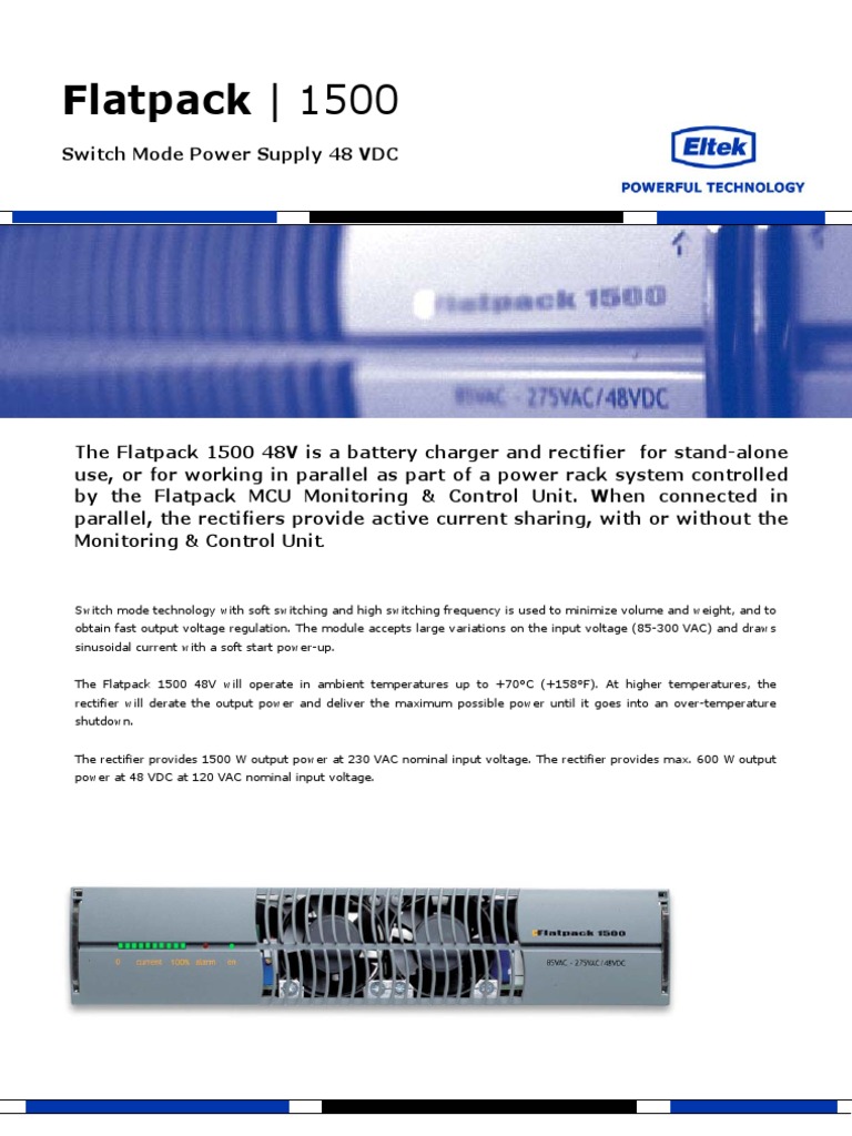 Flat Pack 1500 | PDF | Rectifier | Amplifier