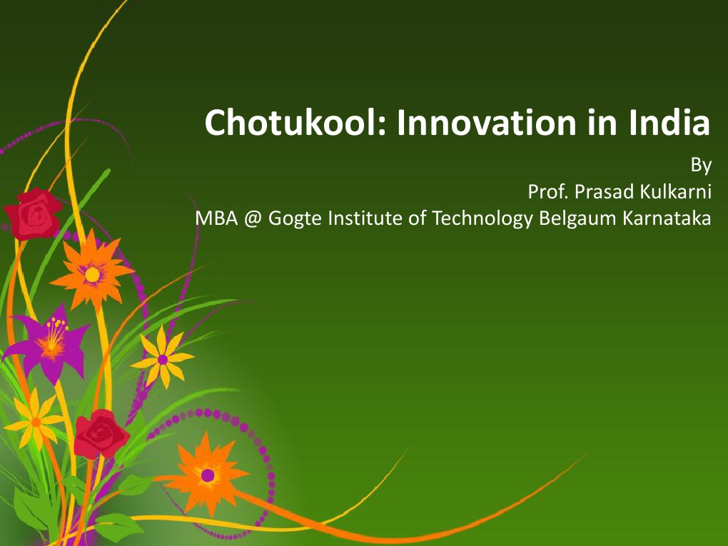 Chotu Kool | PDF