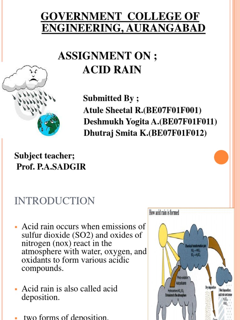 Acid Rain | PDF | Air Pollution | Rain