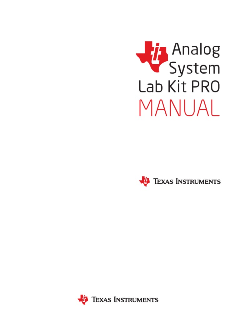 Analog System Lab Pro Manual | PDF | Operational Amplifier | Digital ...