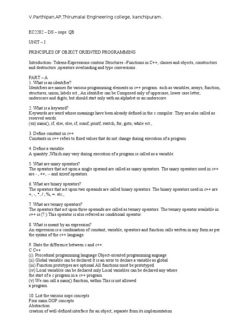 EC2202 | PDF | Class (Computer Programming) | Constructor (Object ...