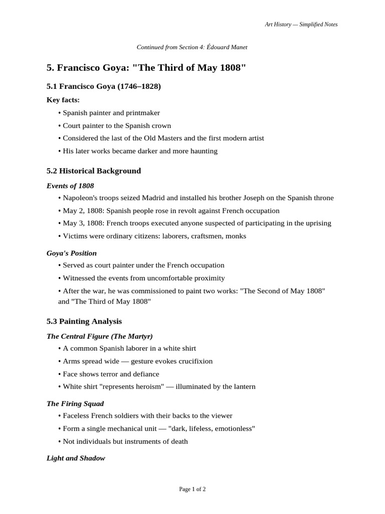 Art History Simplified Section5 2026-03-06 | PDF | Francisco Goya | The ...