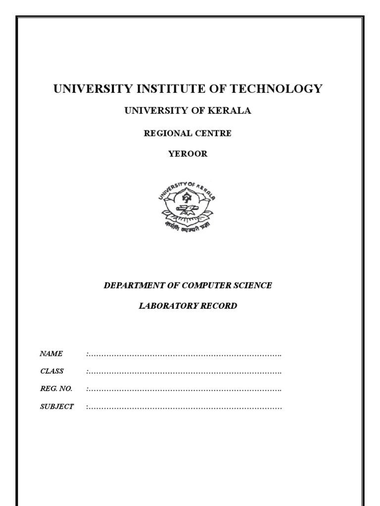 B.SC Computer Science 1st Sem C Lab Record | PDF | Array Data Structure ...