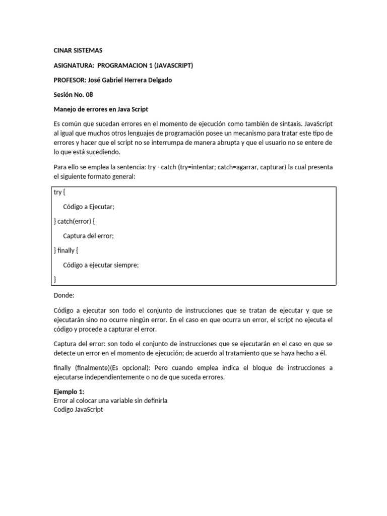 Sesion08 | PDF | Modelo de objeto de documento | Script Java