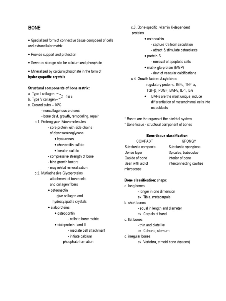 Hydroxyapatite Crystals Structural Components of Bone Matrix | PDF ...