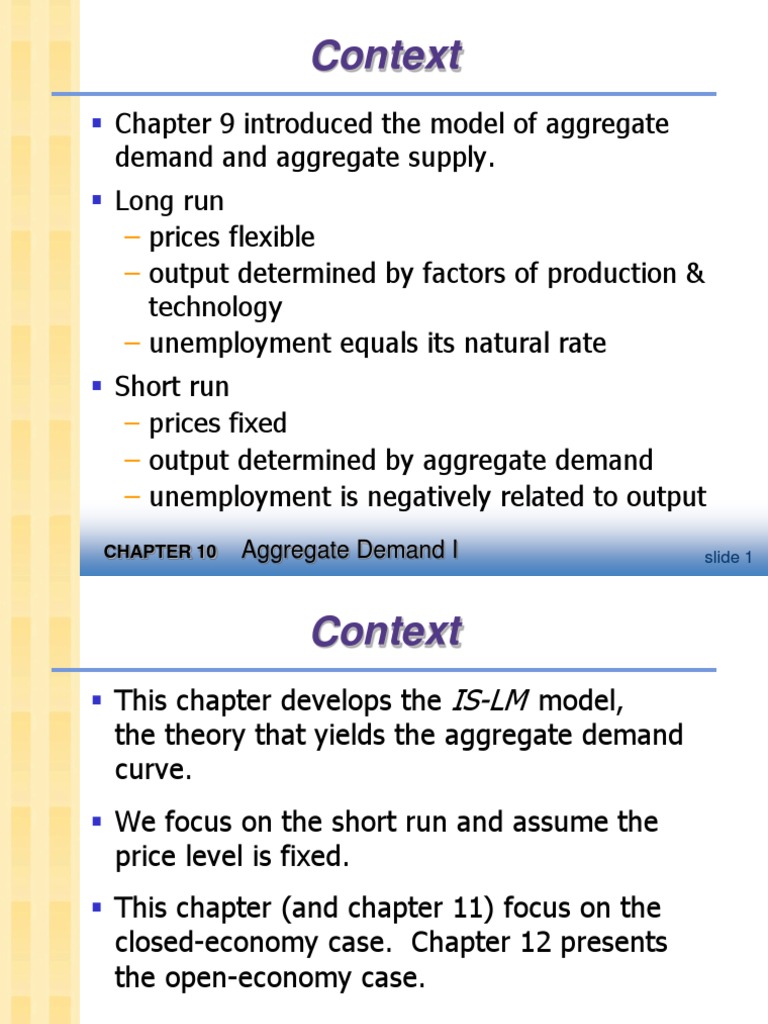 Chap10 (Agg Demand I) 0 | PDF | Aggregate Demand | Economic Theories Chap10 (Agg Demand I) 0 | PDF | Aggregate Demand | Economic Theories