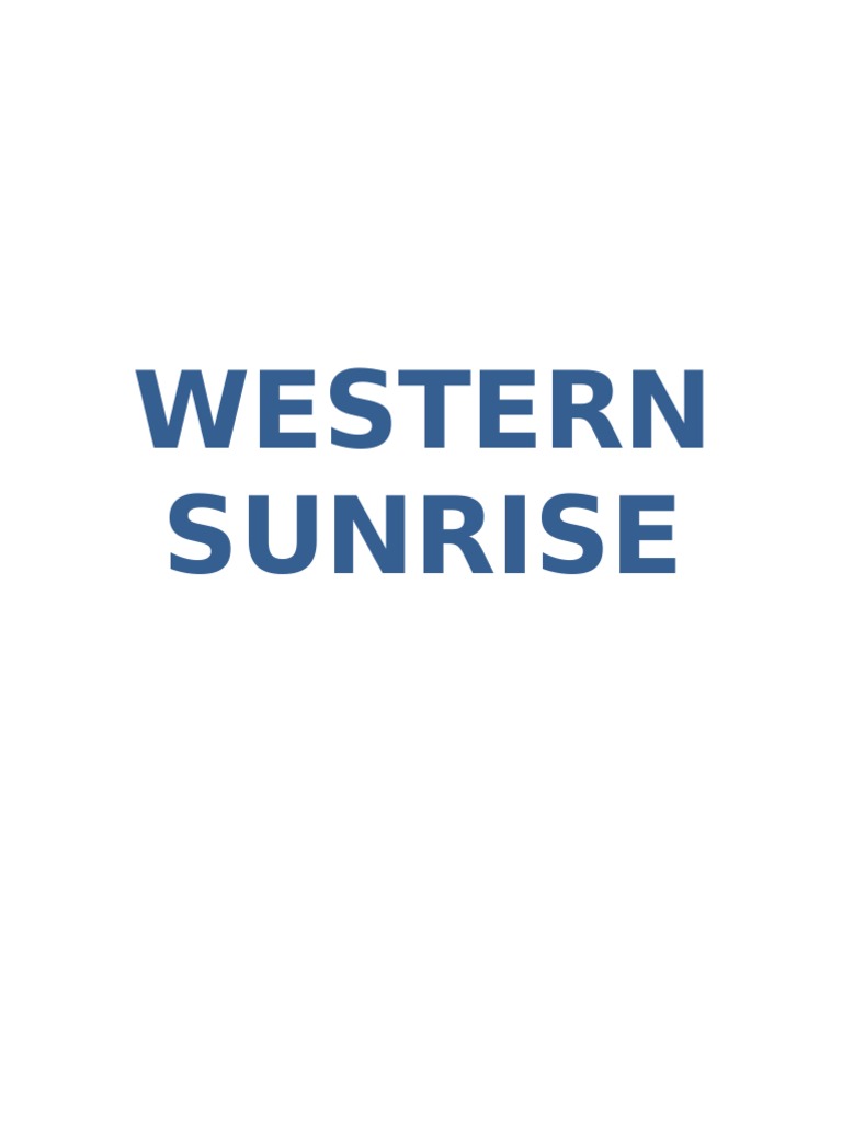 Western Sunrise | PDF | Al Andalus | Religion And Belief