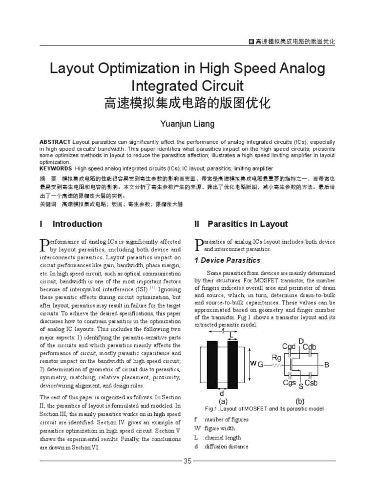 High Speed Layout Analog | PDF | Field Effect Transistor | Electronic ...