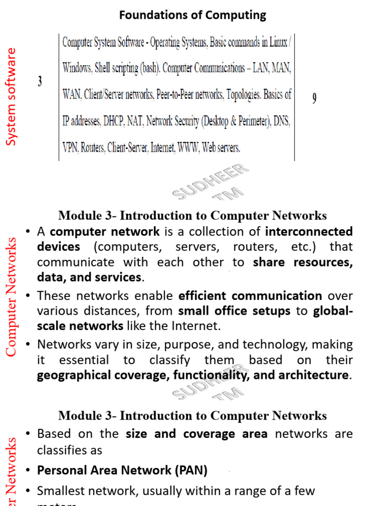 Class-5 Computer Networks | PDF | Computer Network | Local Area Network
