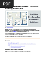 Standard Interior Design Dimensions Guide | PDF