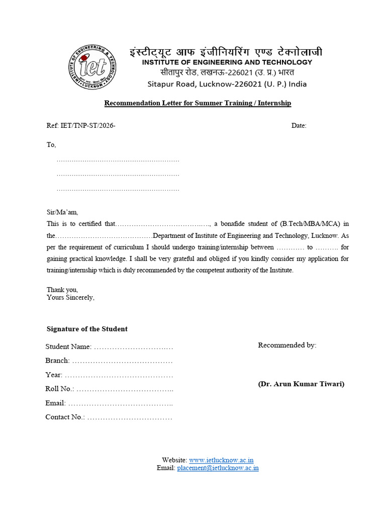 SummerInternship_TrainingProgram_2026 | PDF