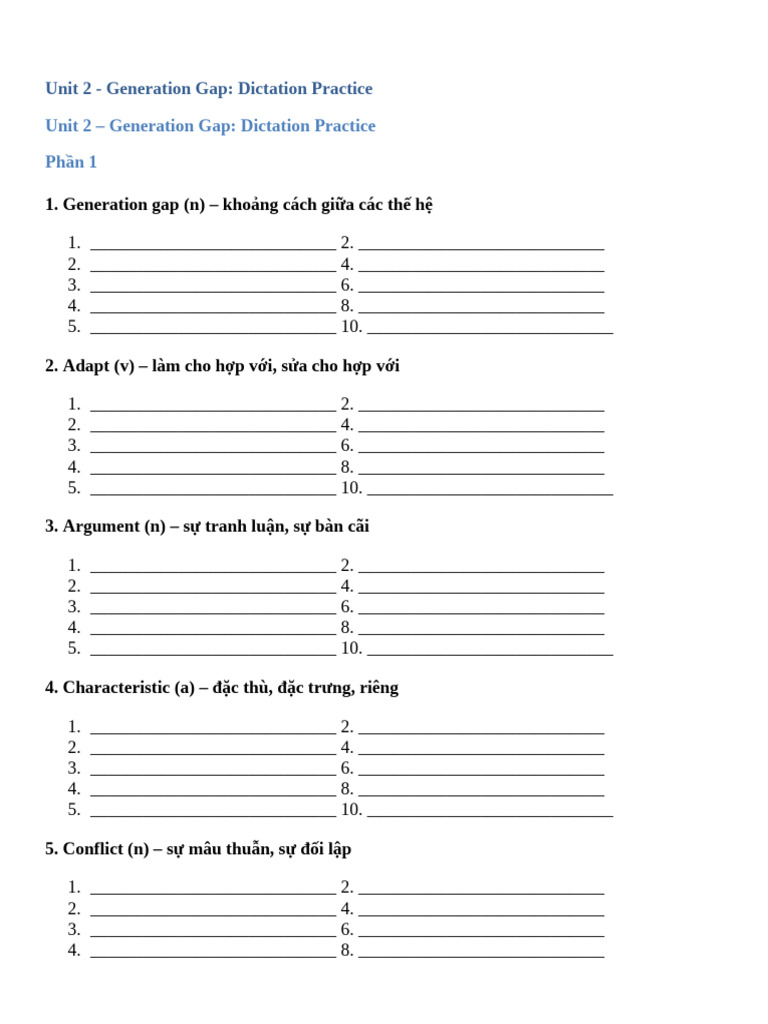 Dictation Unit 2 | PDF