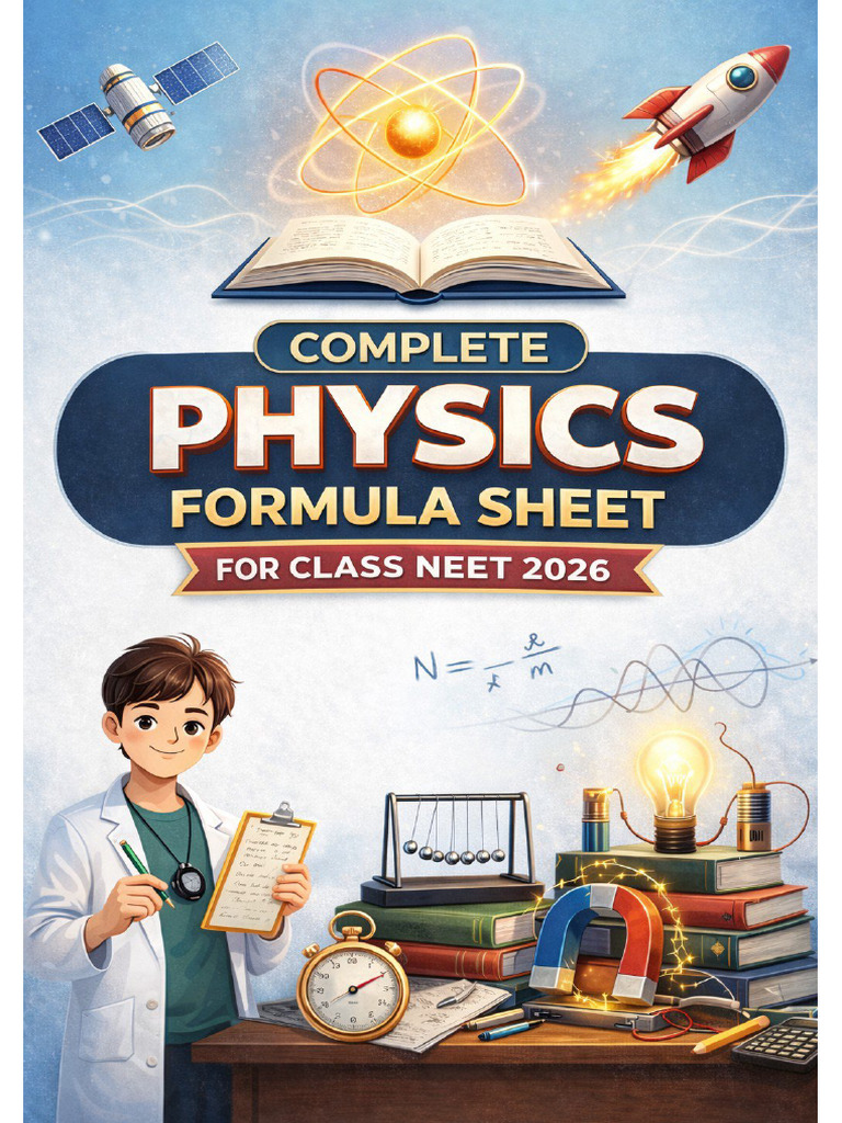 physics complete formula sheet (1) | PDF