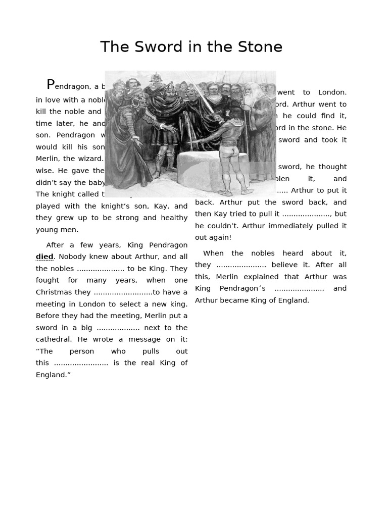 The Sword in The Stone | PDF | Excalibur | Arthurian Legend