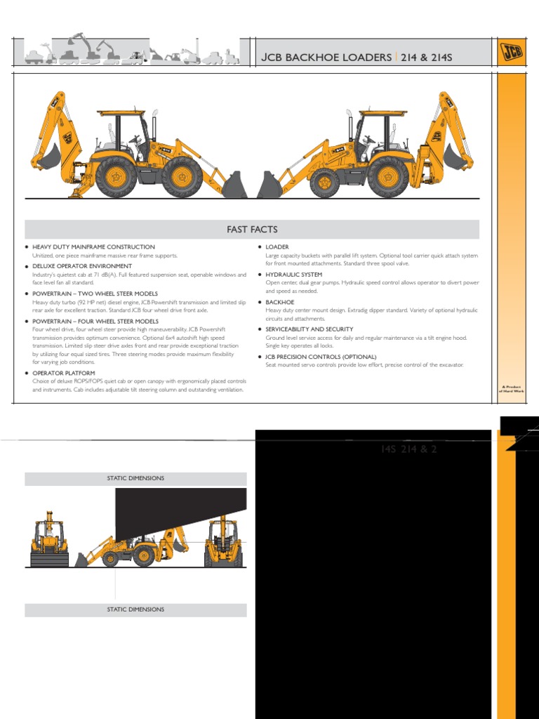 JCB Specs | PDF | Loader (Equipment) | Automatic Transmission