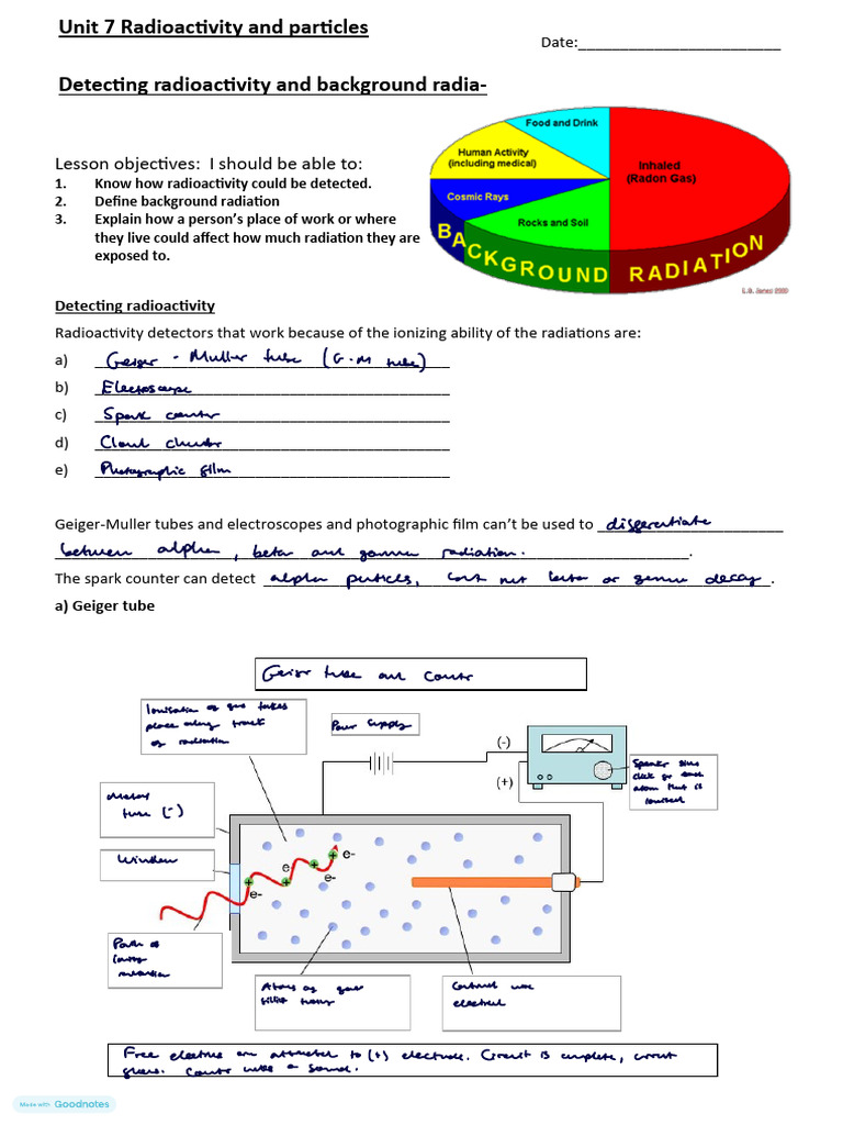 3. Fill in With Background Radiation and Measuring | PDF | Radiation ...
