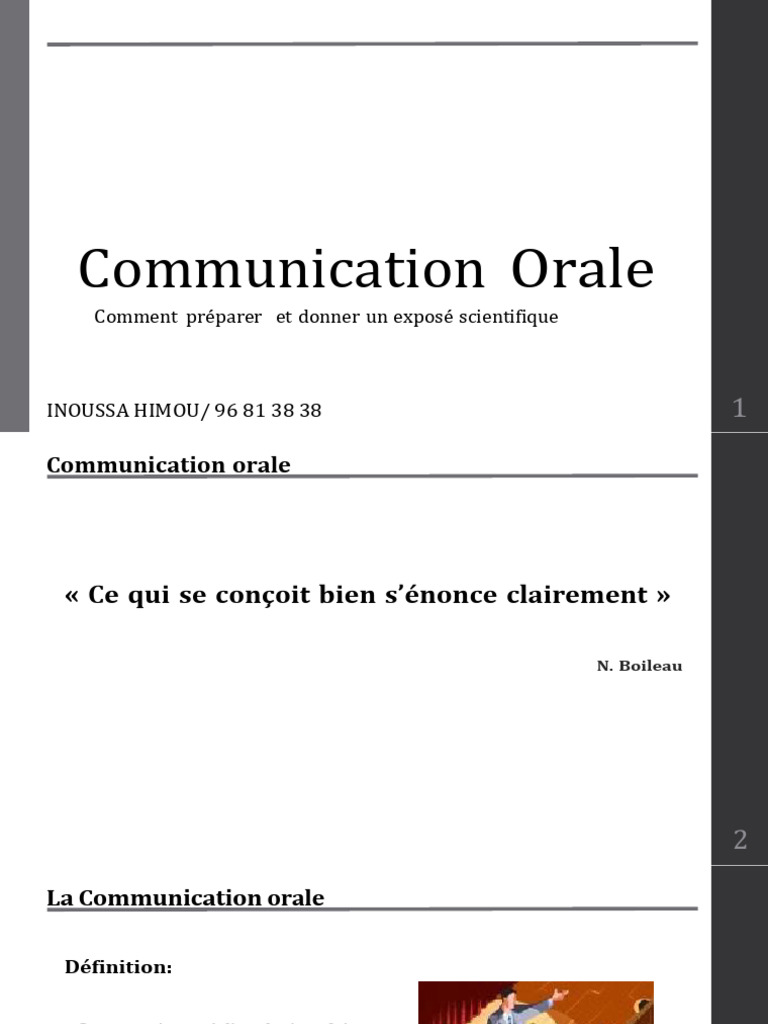 Module Communication Orale 2026 | PDF