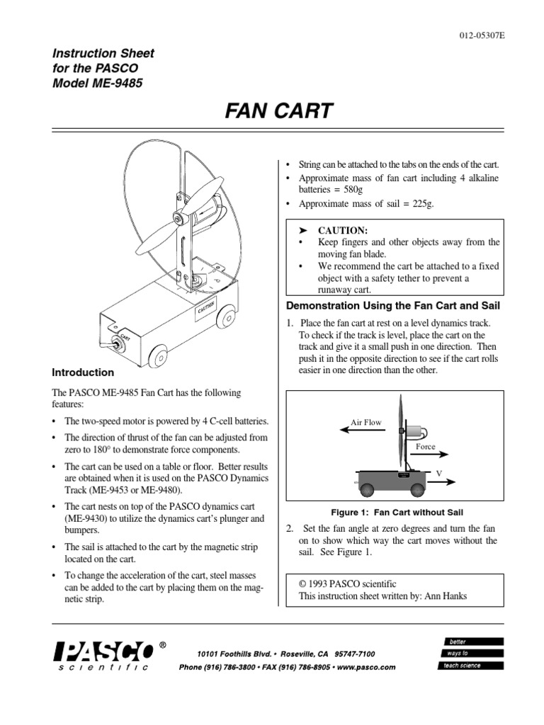 Fan Cart | PDF | Mechanical Fan | Force
