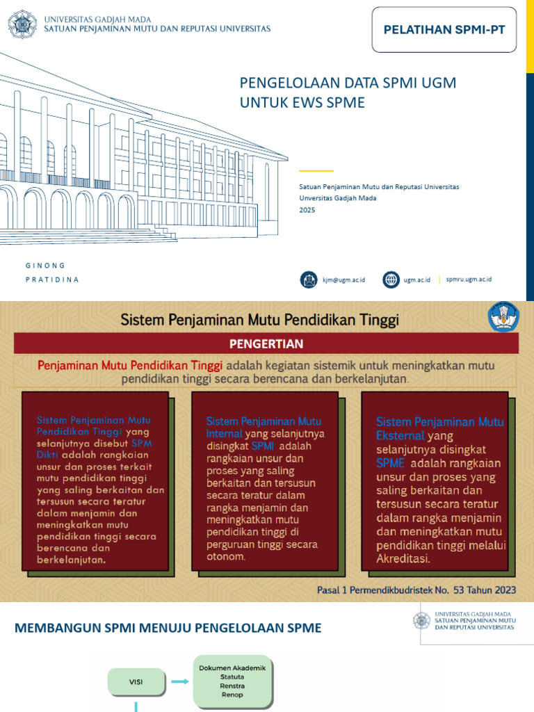 4. Pengelolaan Data SPMI UGM Untuk EWS SPME | PDF