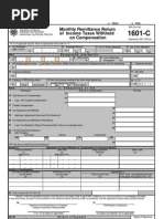 Bir Form 1601-C | PDF | Withholding Tax | Taxes